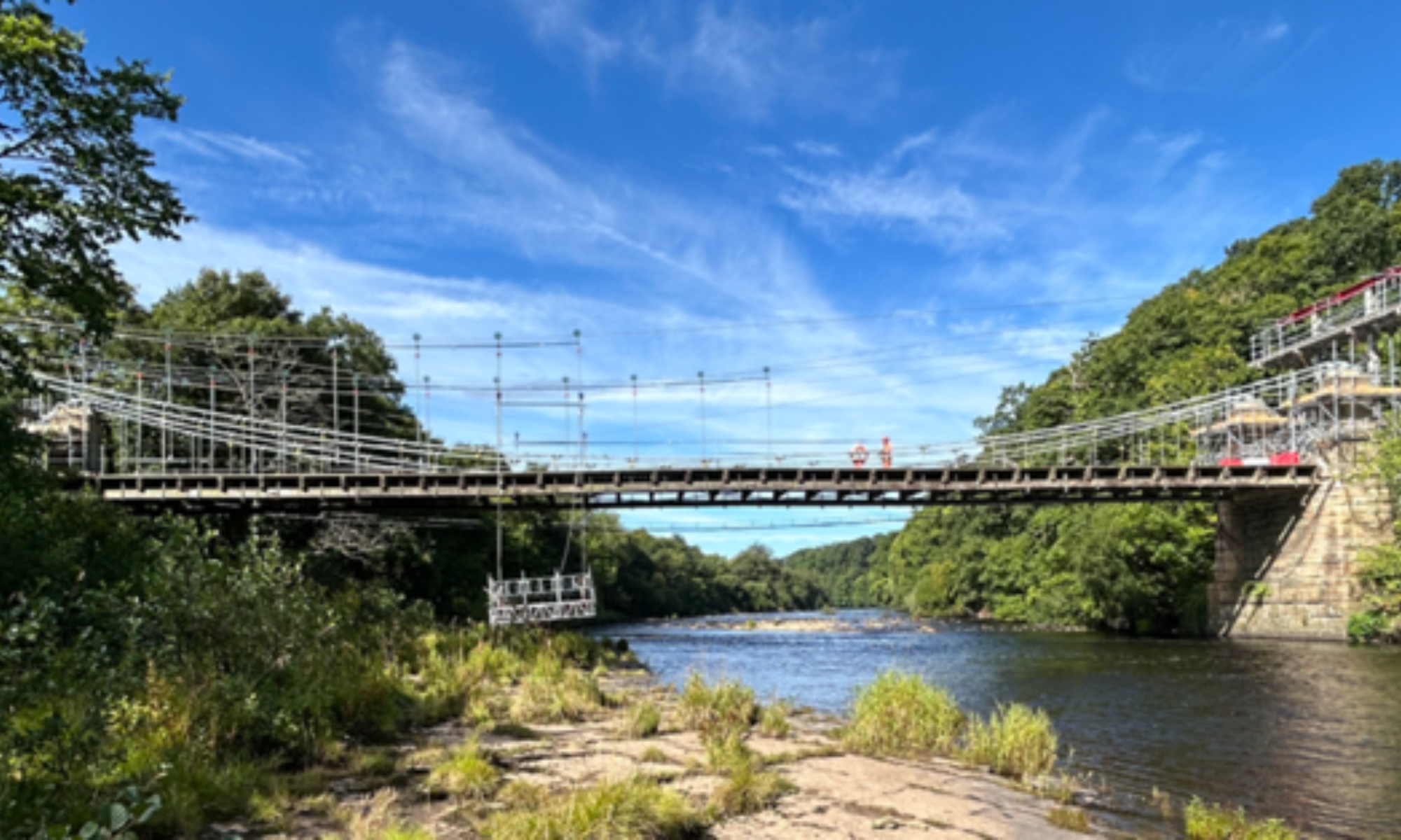 Works on Whorlton Suspension Bridge continue | VolkerLaser